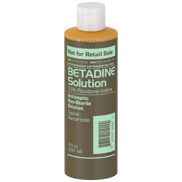 Betadine Antiseptic First Aid Solution Povidone-Iodine 10%, Infection ...