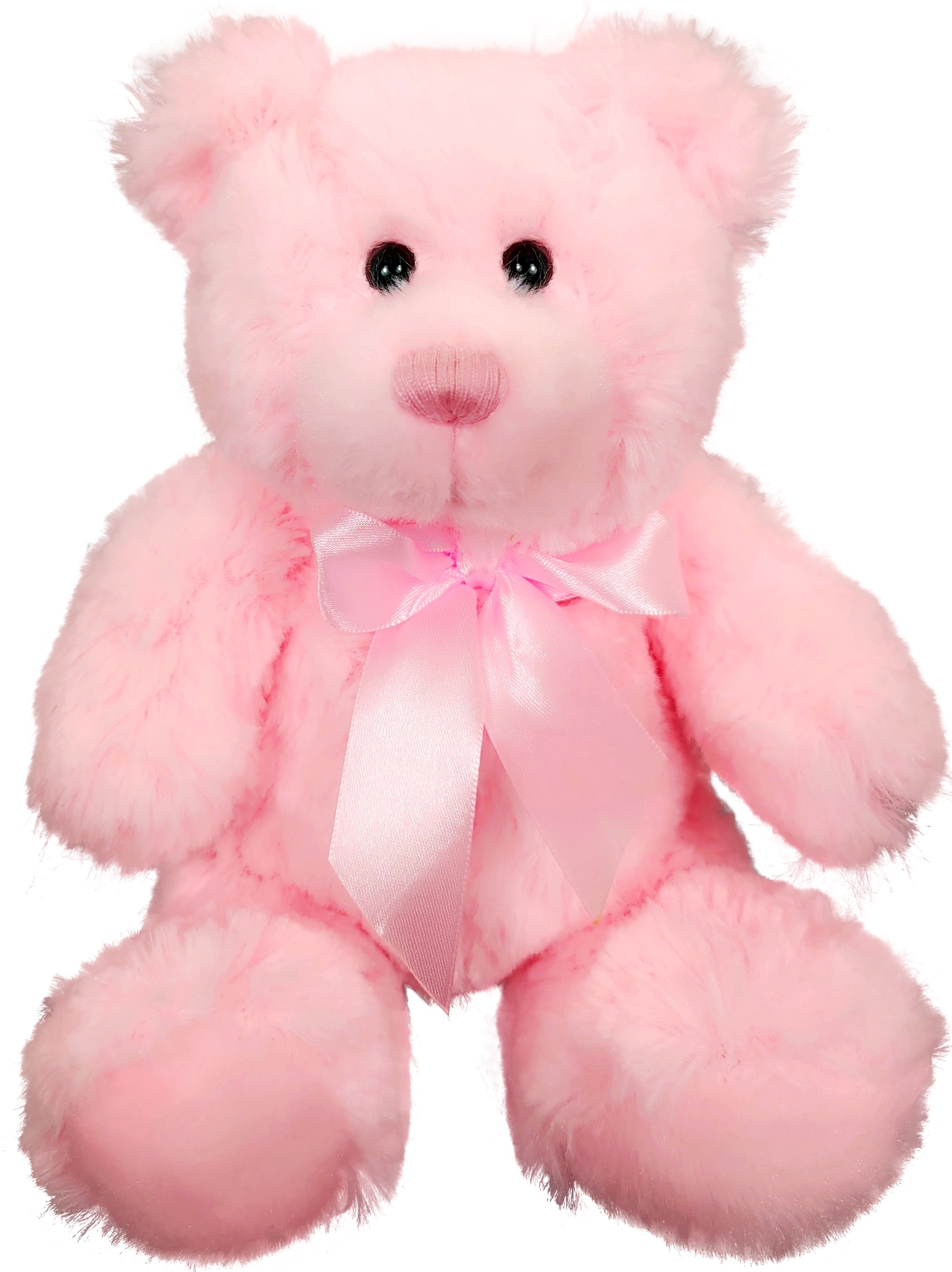Anico Plush Teddy Bear, Stuffed Animal, Bright Pink, 8 Inches Tall ...