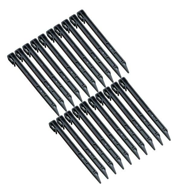 Decodeary 20 Pieces Garden Courtyard Edging Barrier Terrace Peg ...