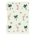 Cartoon Trees Flowers Flamingos Notebook Detachable Coil Notebook Diary ...