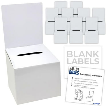 60 Pack Raffle Boxes Ballot Box Suggestion Box with Slot, 6 x 6 x 6 ...
