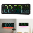 Contemporary Wall Mounted Digital Clock Automatic Brightness Control ...