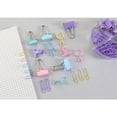 BESTYASH 2Sets Purple Heavy Duty Metal Office Clamp for Firmly Holding ...