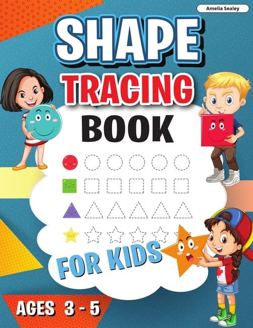 Shape Tracing Book : Shape Tracing Book for Preschoolers, Homeschool ...