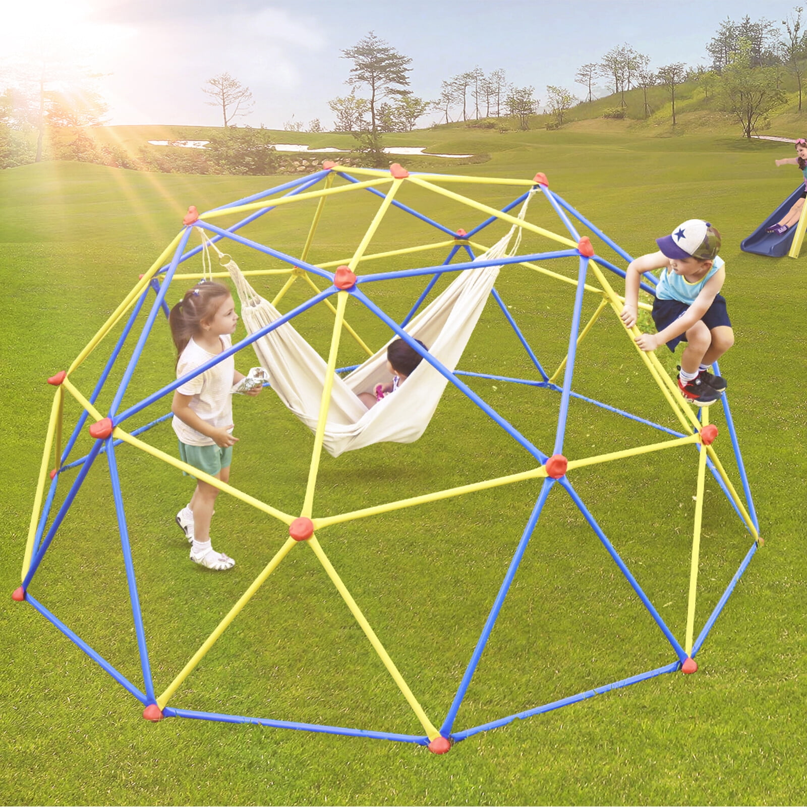CoSoTower 10 FT Geometric Playground Dome Climber Play Center Kids ...