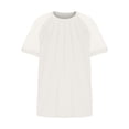 BLVB Plus Size Tops for Women Summer Reglan Shirts Trendy Crewneck Lace ...