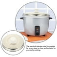 NUOLUX Universal Stainless Steel Lid for Rice Cooker Silver Easy to ...