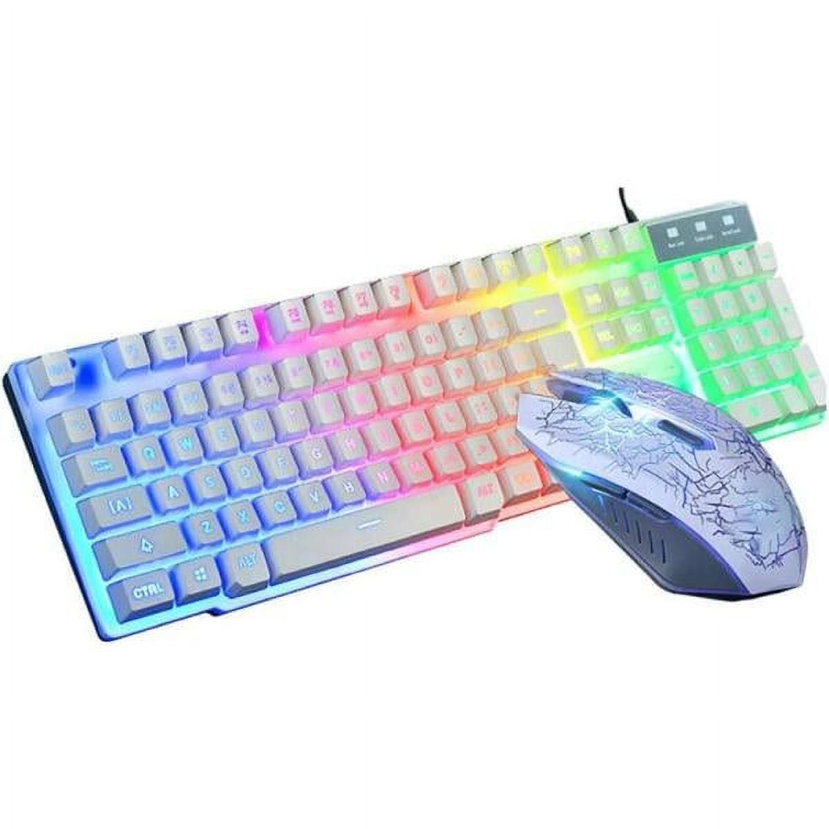 Click here for Unbranded Rainbow Led Backlit Gaming Keyboard Mous... prices