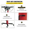 VEVOR Transmission Jack 1100 lbs 2-Stage Hydraulic High Lift Vertical ...