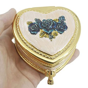 Sinzyo Round Emboss Alloy Metal Music Box Wind Up Movement Musical Boxs ...