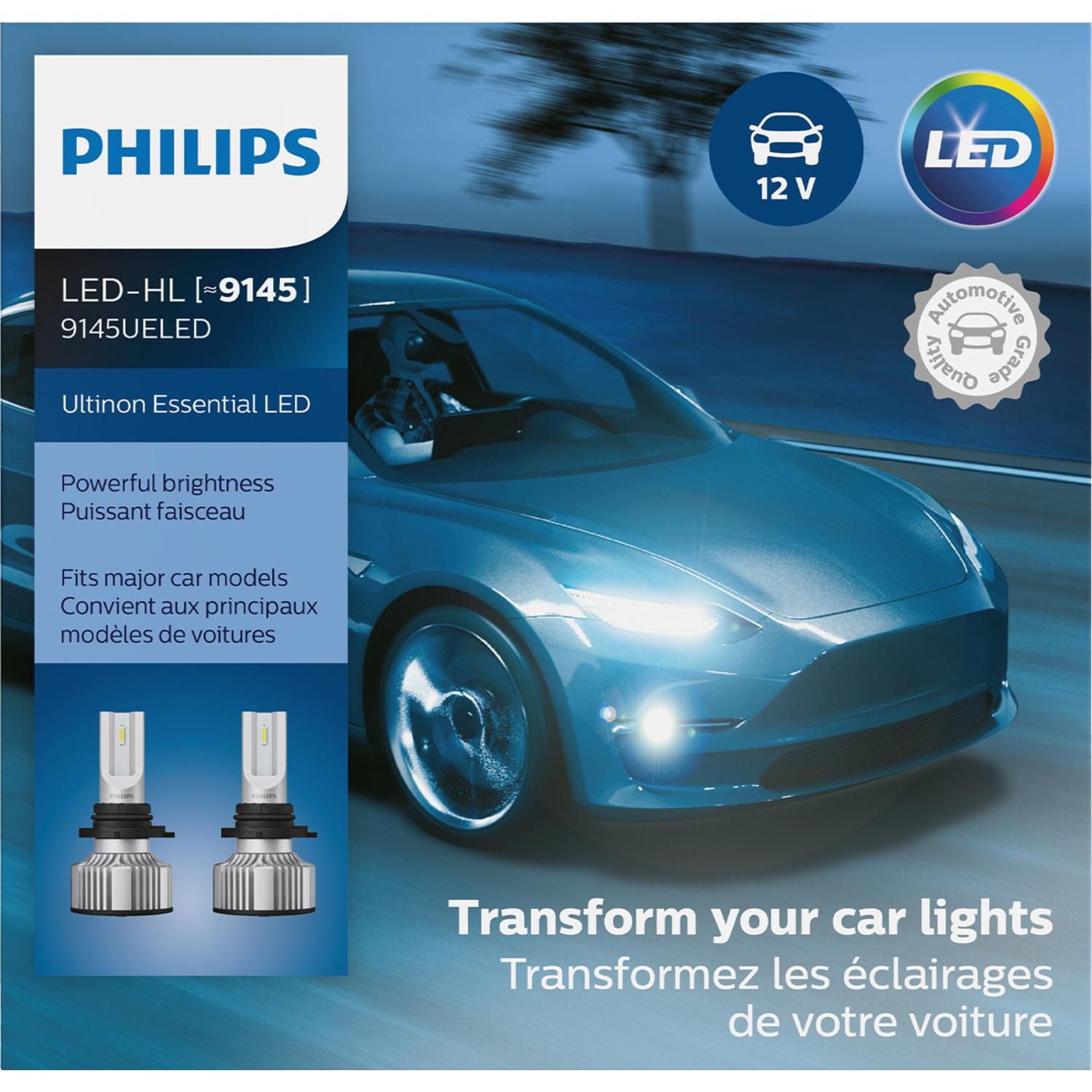 Philips 9145 Ultinon Essential LED fog lights, Pack of 2 - Walmart.ca