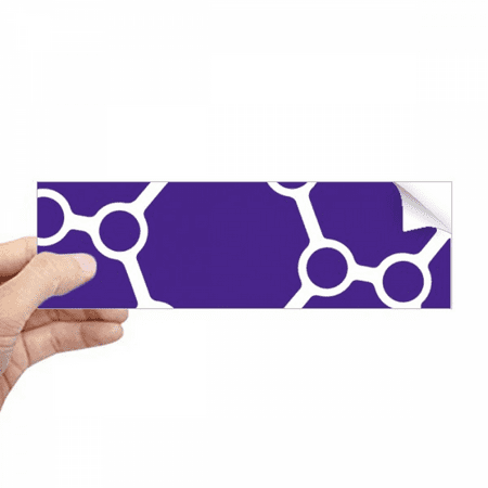 Molecular Binding Combination Structure Rectangle Bumper Sticker ...