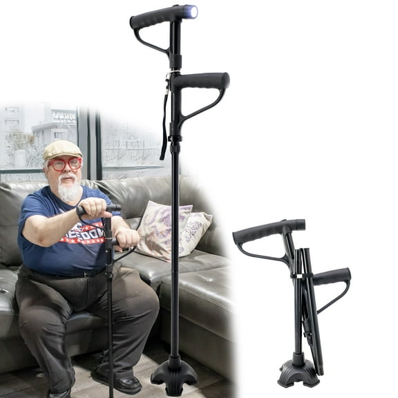 My Get Up & Go Cane - The Convenient Two-Handle Walking Cane For ...