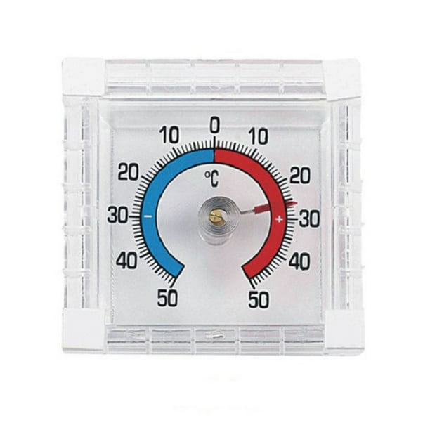 Square Plastic Window Indoor Outdoor Digital Thermometer Temperature ...