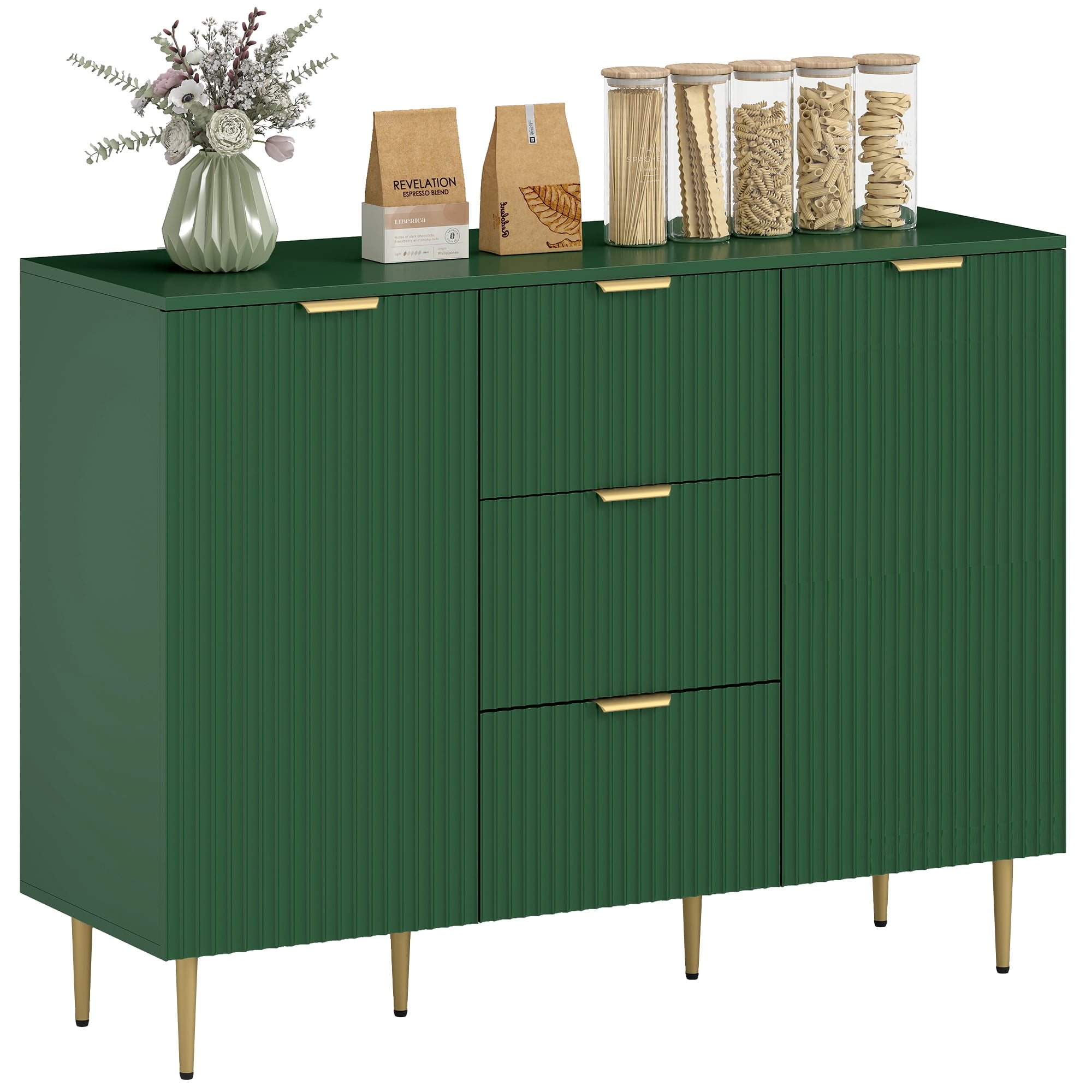 Click here for Homcom Sideboard Buffet Cabine W/ 3 Drawers And Ad... prices