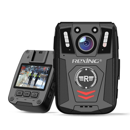 Rexing P1 Body Worn Camera, 2” Display 1080p Full HD, 64G Memory,Record ...