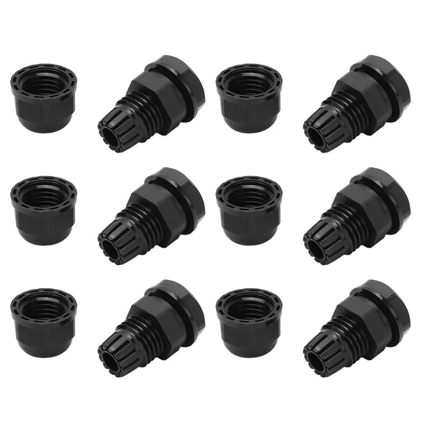 Fugacal 20pcs Cable Glands PA Nylon Waterproof Sealed Cable Connector ...