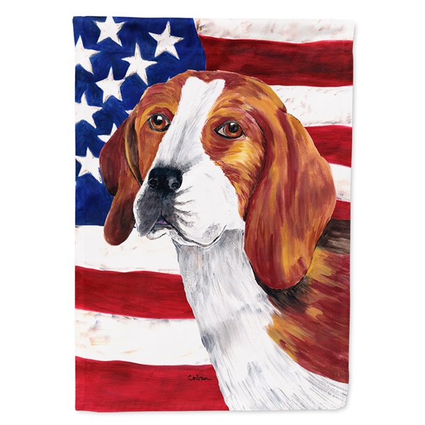 USA American Flag with Beagle Garden Flag - Walmart.com
