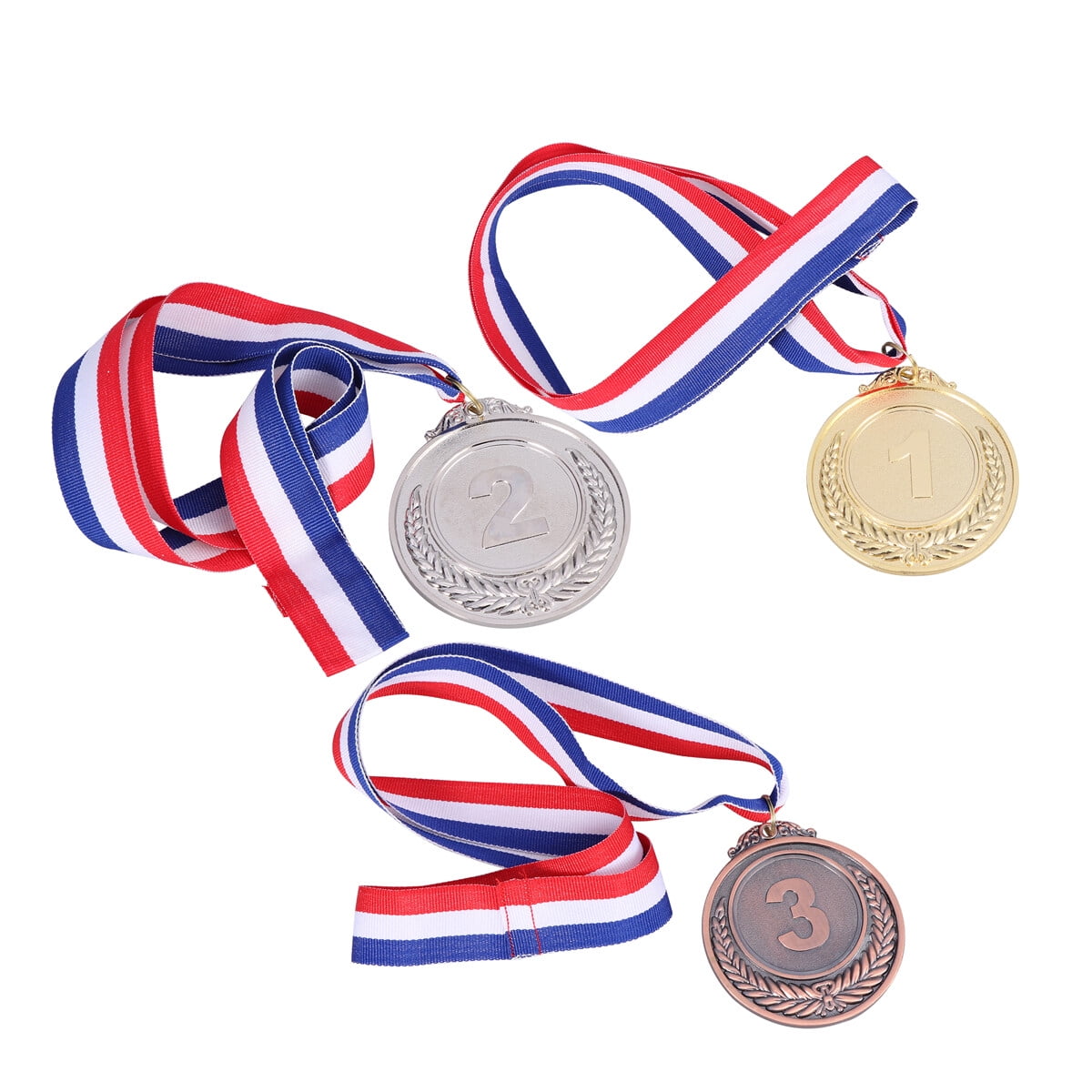 Click here for Etereauty 3pcs Metal Award Medals With Neck Ribbon... prices