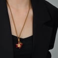 Blarkrus Pony Pendant Necklace Enamel Drop Cute, Lightweight Long Chain ...