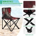 BZSMCE Camping Chairs Modern Folding chair In Leopard Red Roses Crown ...