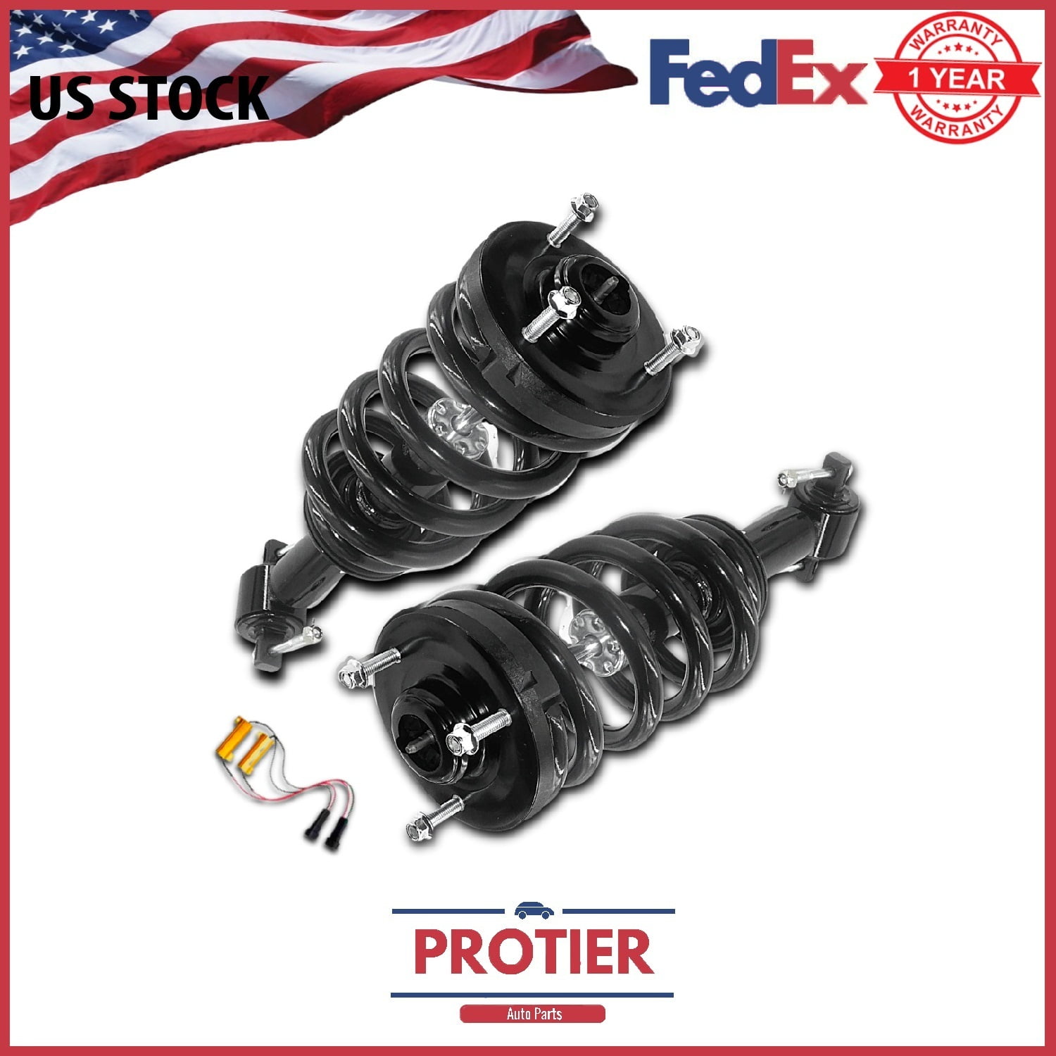 Tahoe 14-07 Front Coil Over Conversion Loaded Struts w/ Bypass Sensors ...