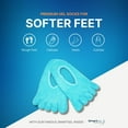 NatraCure 5-Toe Gel Moisturizing Socks (Helps Dry Feet, Cracked Heels ...