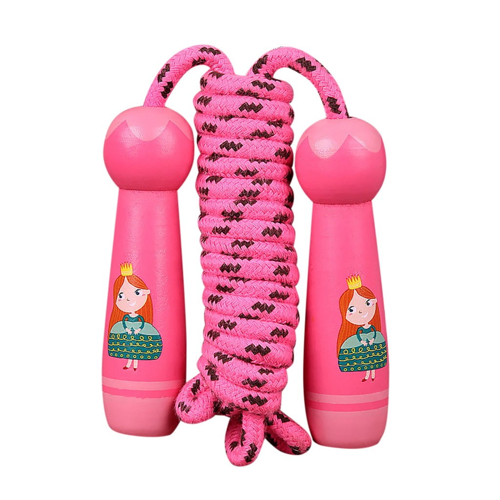 Creative Wood Jumping Rope Wood Handle Sport Rope Body Building ...