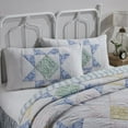 VHC Brands Jolie, Farmhouse Quilted Bed Sham, King, Patchwork, Blue ...