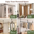 Yeabett Room Divider No Drilling Curtain Rods for Windows,4-10ft(H) 28 ...