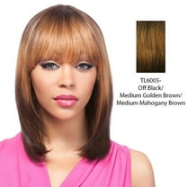 100% Human Hair Wig Yaki 1214,Dark brown - Walmart.com