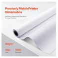 36x150ft Plotter Paper - 4 Rolls CAD Bond Paper, 20lb, 2in Core - for ...
