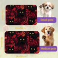 Black Cat Forest Pet Feeding Mat, Fast-Dry Absorbent Dog and Cat Bowl ...