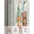 Animals Eucalyptus Leaves Sheer Curtains for Living Room Bedroom Green ...