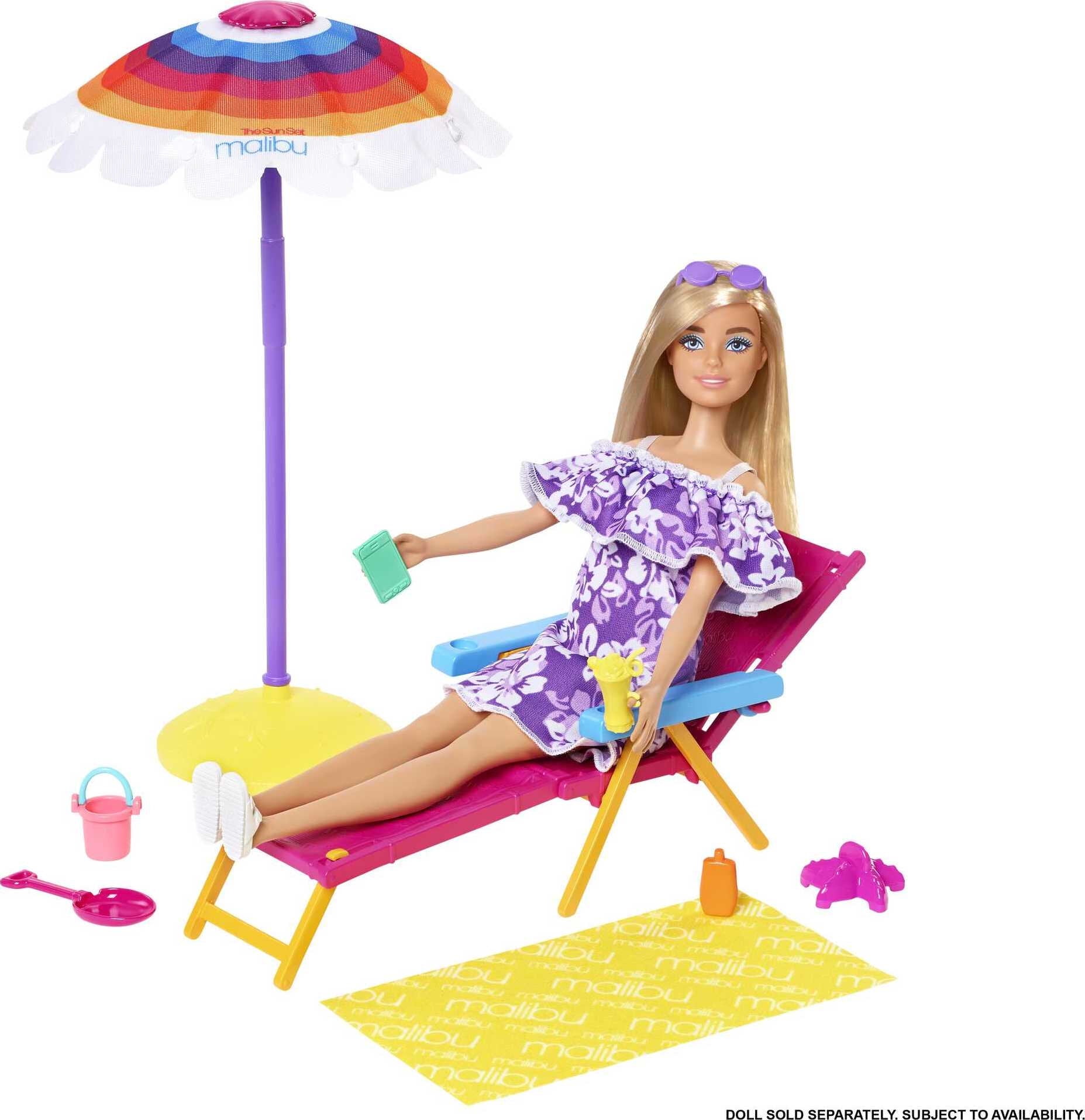 Barbie Loves The Ocean Beach-Themed Playset, Made From Recycled ...
