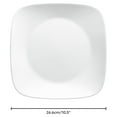 Corelle Vitrelle Chip Resistant Dinner Plates, Pure White, 4 Piece Set ...