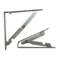 Rok Hardware Folding Shelf Bracket, 16" x 16", Medium Duty, Gray ...
