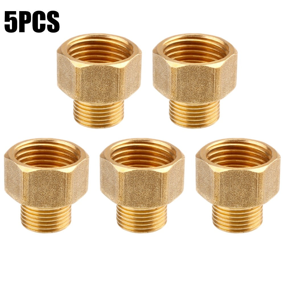 Brass Pipe Fittings Water Hose Adapter G 1/2 Female to G 3/8 Male ...