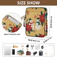 Christmas Cute Snowman with Poinsettia Accordion File Organizer ...