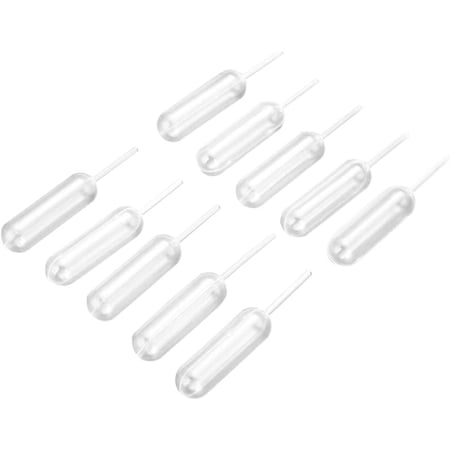 50pcs Plastic Squeeze Pipette 4ml Disposable Transparent Liquid Dropper ...