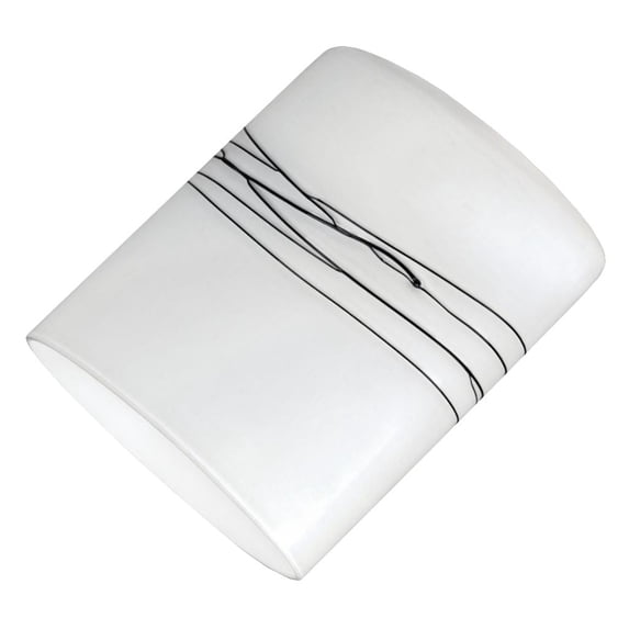 Westinghouse 850271 - 2.25" White with Black Line Pattern Neckless ...
