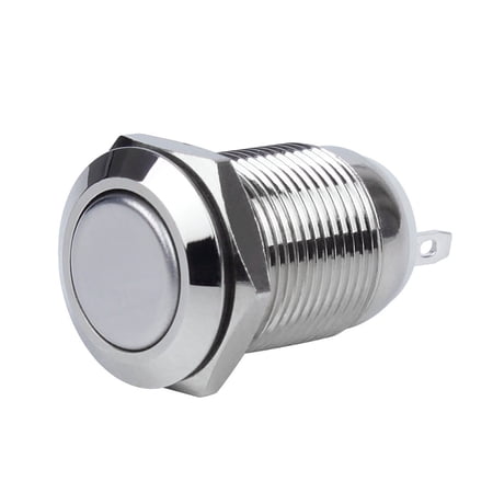 HISRFO Mini Push Button Switch Waterproof Momentary Metal Automatic ...