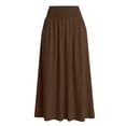 Ashirexll Long Skirts for Women Elastic Waistband Lace Patchwork Skirt ...