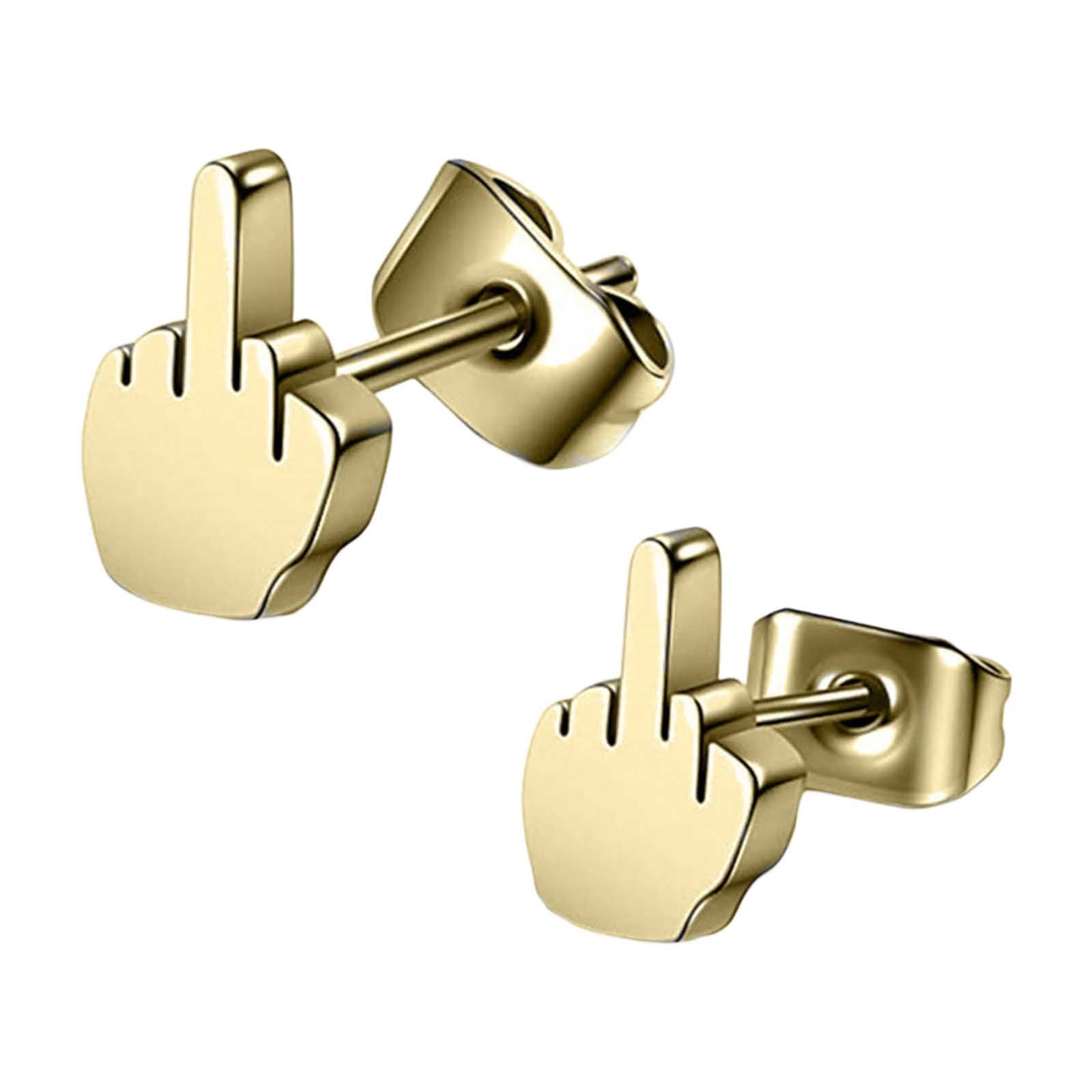 Click here for Visit The Sunlet Store Middle Finger Earrings For... prices