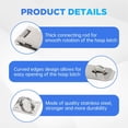 3 3-inch stainless steel silver lock shackle heavy-duty door lock ...