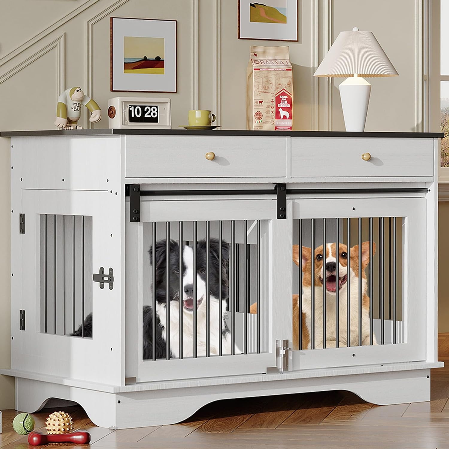 Click here for Leadingstar Large Dog Furniture Crate  47 Inch Fur... prices