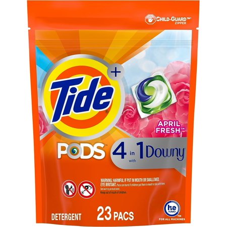 PODS 4 in 1 (23 Count) - Plus Downy, Laundry Detergent Liquid Pacs ...