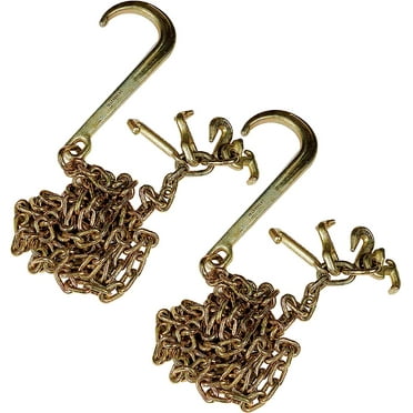 Southwest Wheel 1/4" x 36" S-Hook Trailer Safety Chains & Weld on ...