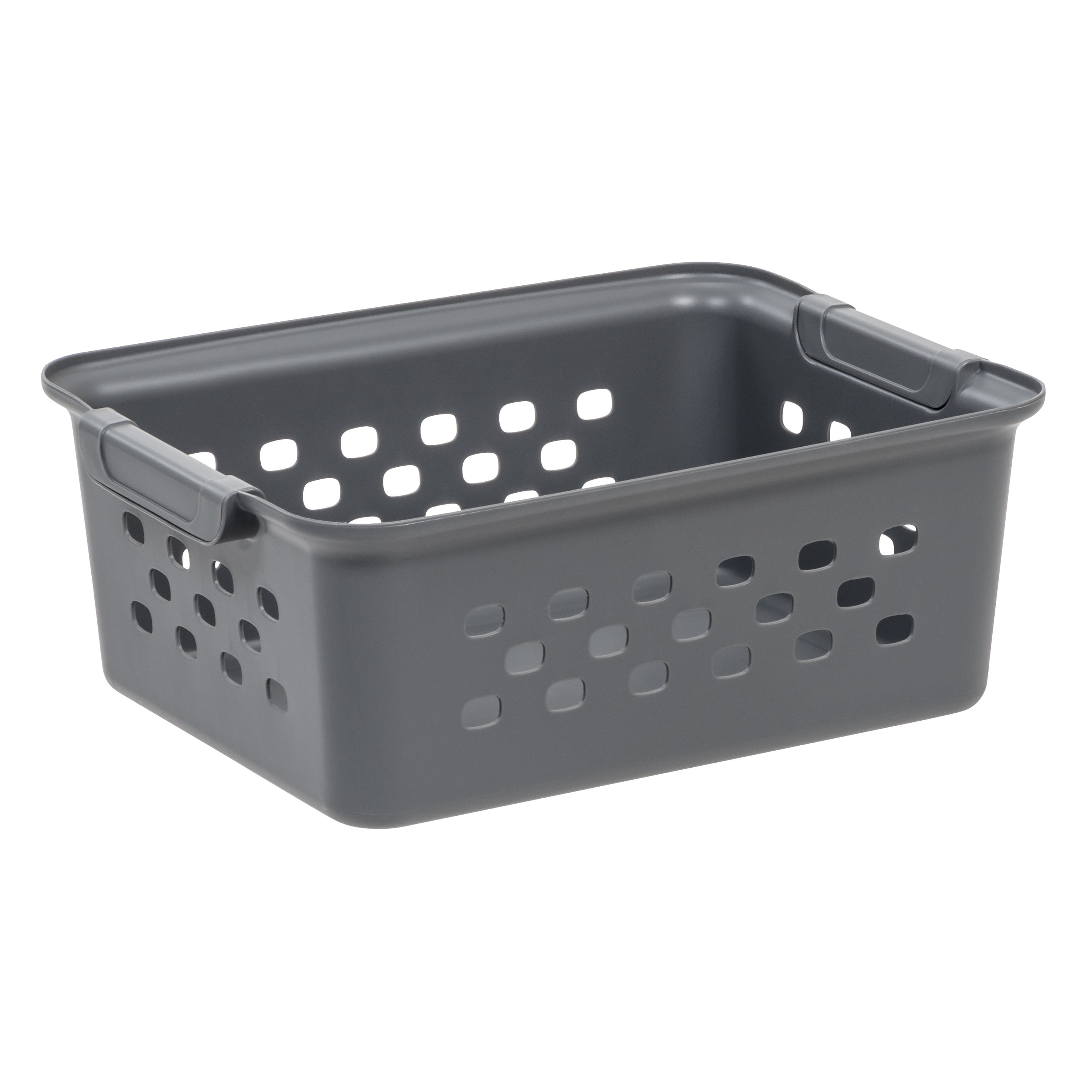 IRIS USA, Small Plastic Storage Basket for Organizing, Gray - Walmart.com