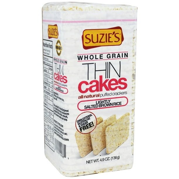 Suzie's - Whole Grain Thin Cakes Lightly Salted Brown Rice - 4.9 oz ...